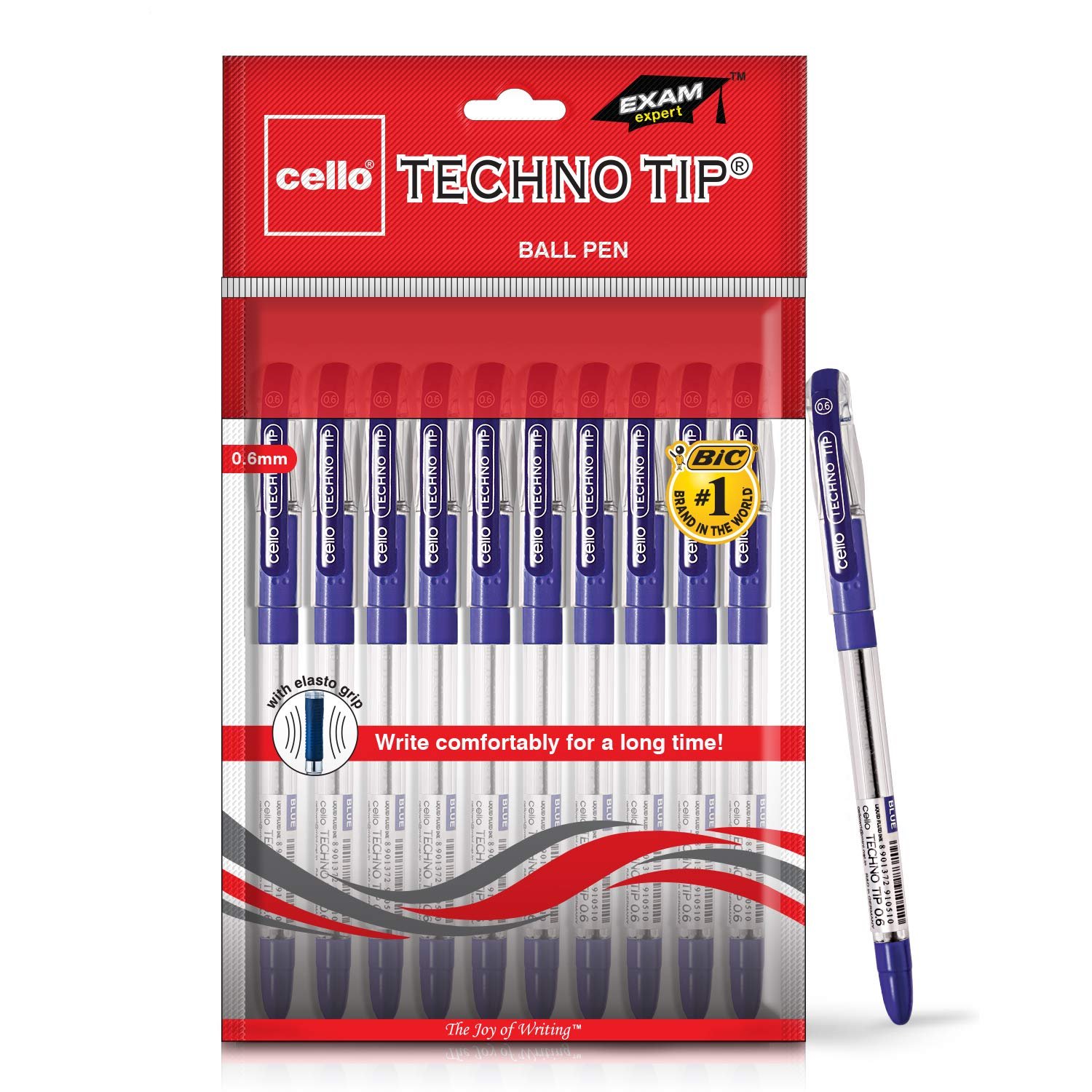 Cello Technotip Ball Pen Set - Pack of 10 (Blue) (Wholesale) - Mobile ...